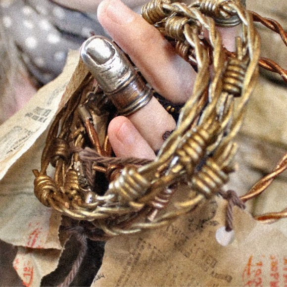 upcycled | Jewelry | New Colors Upcycled Barb Wire Cuffs Free With A ...